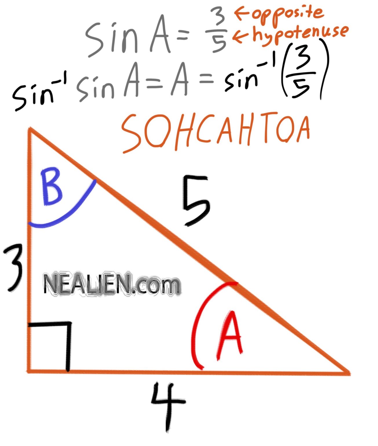  How Do I Find The Angle Of A Right Triangle Knowing The Ratios Of The 